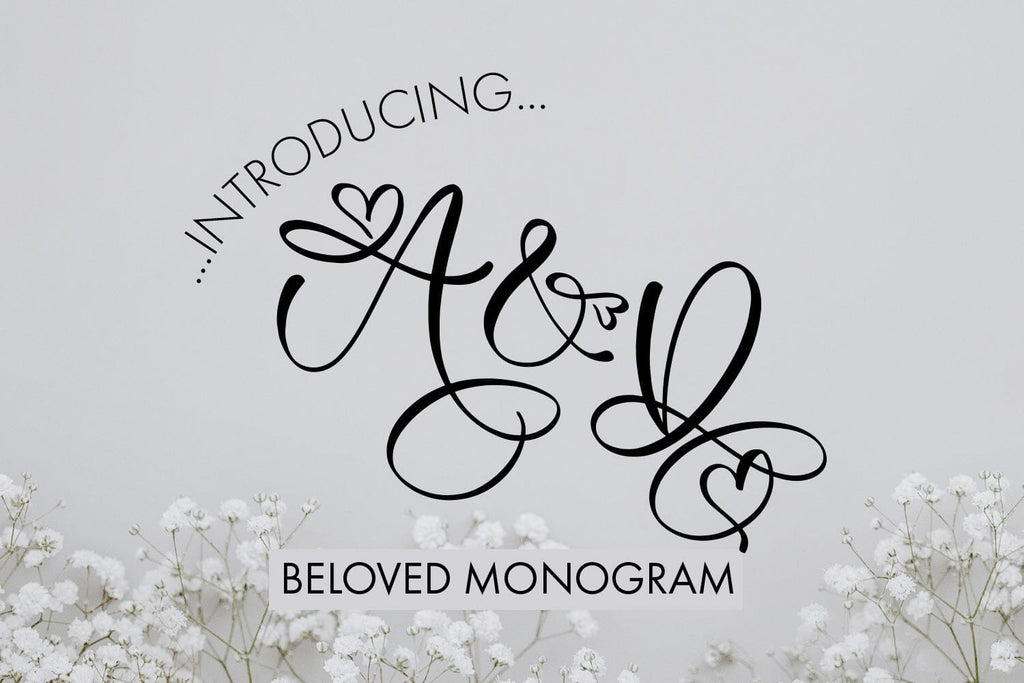 Beloved Monogram Font - So Fontsy