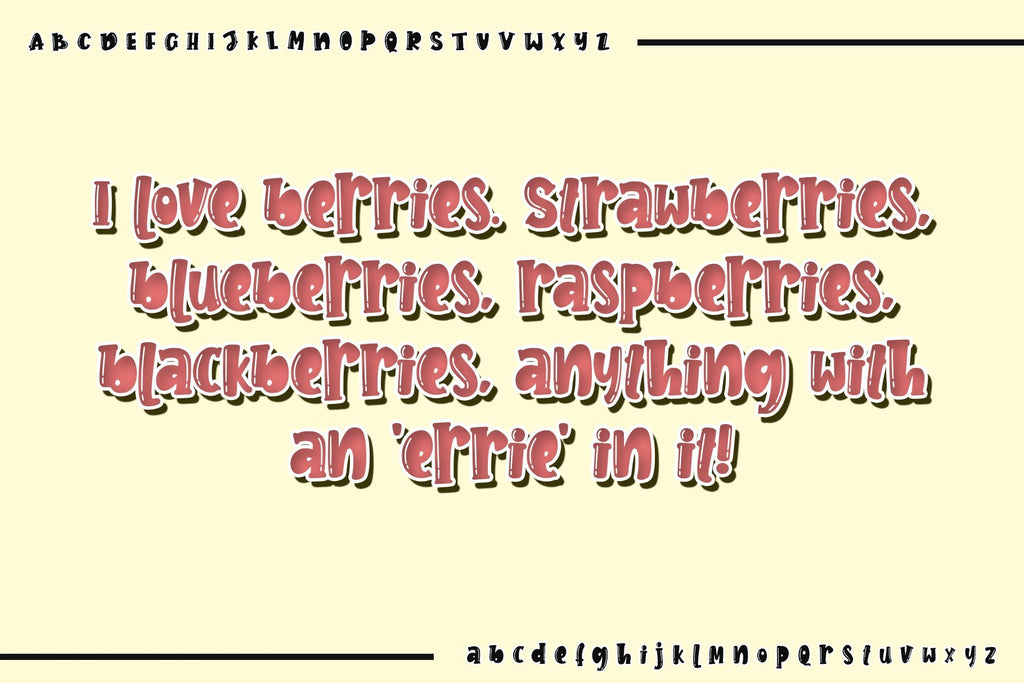 Berries - So Fontsy