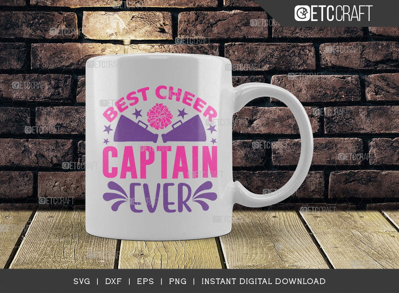 Best Cheer Captain Ever SVG Cut File, Cheerleading Svg, Cheer Svg ...