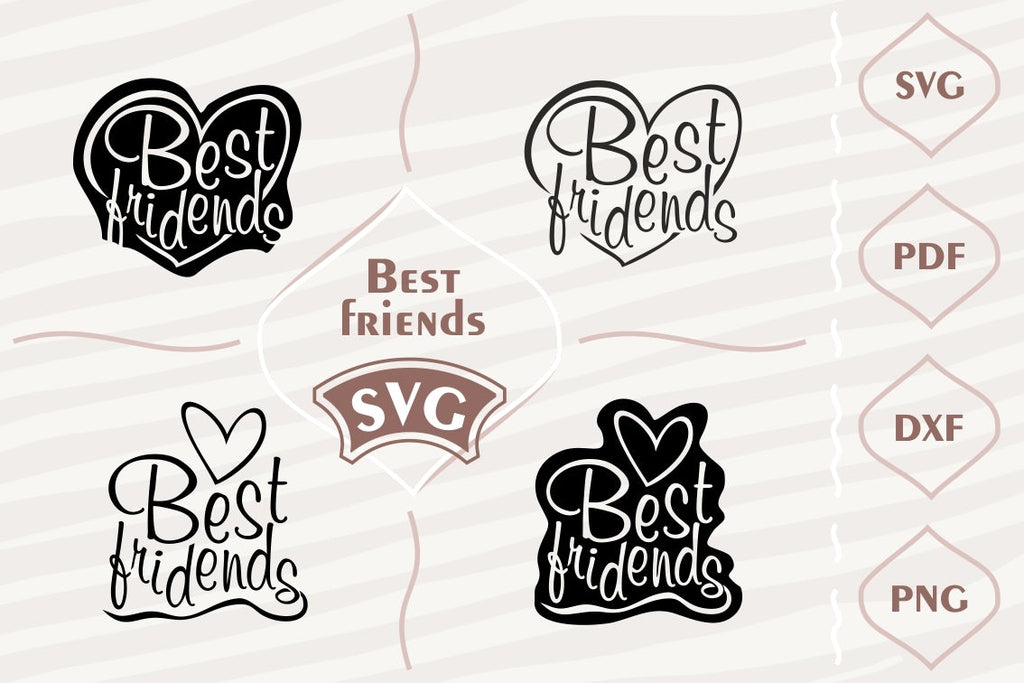 Best friends - SVG bundle - So Fontsy