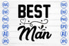 Best Man SVG Cut File - So Fontsy