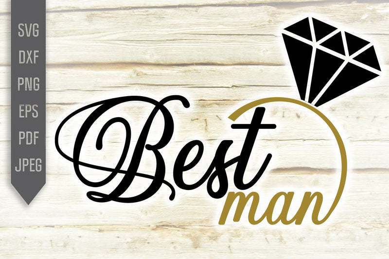 Best Man Svg. Groomsman Svg. Wedding Svg. Groom Team Svg. Wedding Roles ...