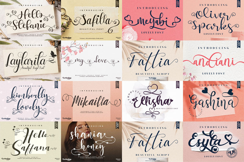 Best Seller - Mega Bundle 144 Fonts - So Fontsy