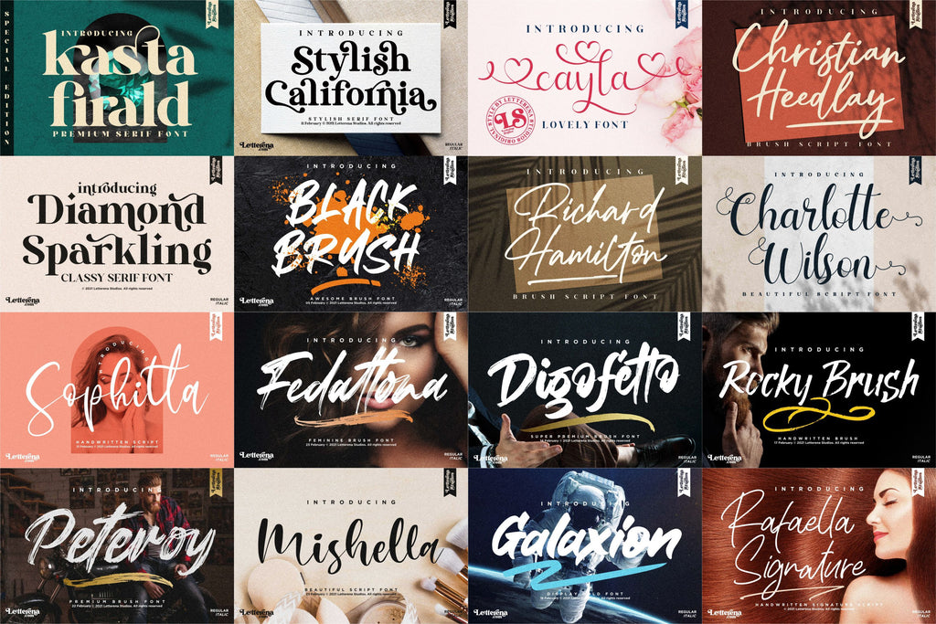 Best Seller - Mega Bundle 144 Fonts - So Fontsy