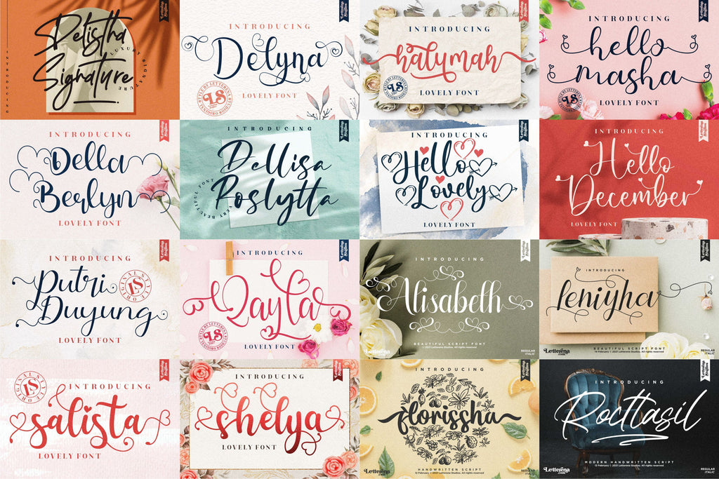 Best Seller - Mega Bundle 144 Fonts - So Fontsy