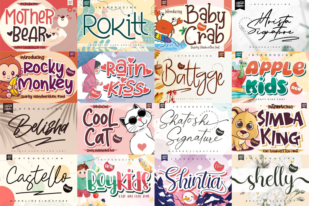 Best Seller - Mega Bundle 144 Fonts - So Fontsy
