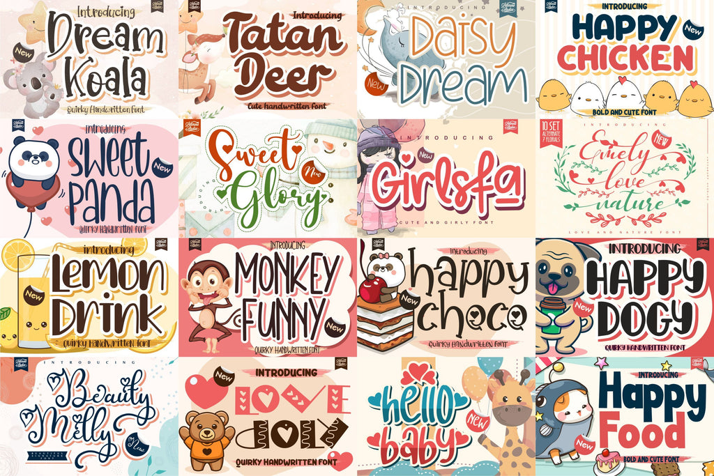 Best Seller - Mega Bundle 144 Fonts - So Fontsy