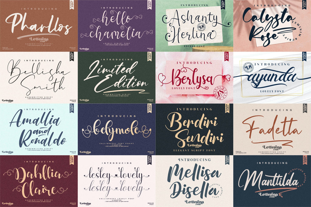 Best Seller - Mega Bundle 144 Fonts - So Fontsy