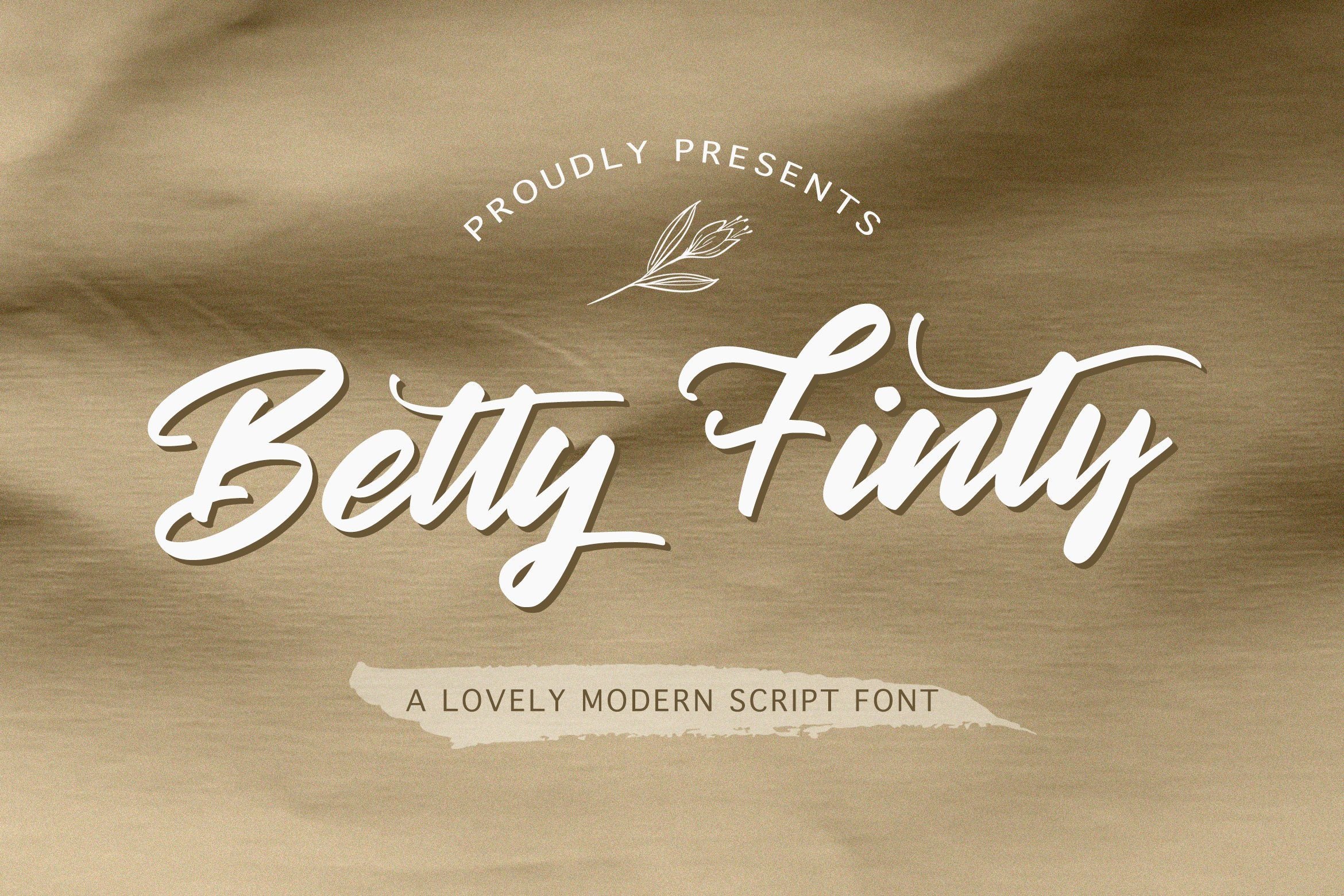 Betty Finty - Modern Script Font - So Fontsy
