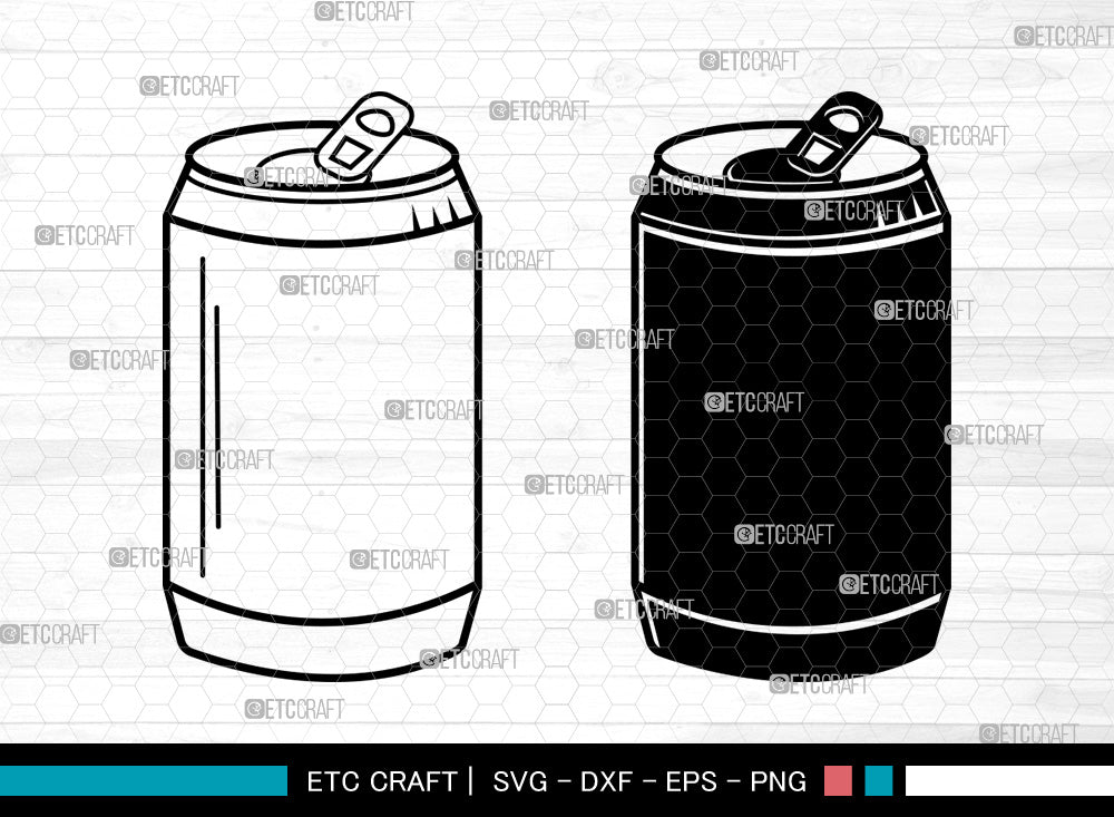 Beverage Can SVG, Drink Can svg, Soda Pop Svg, Soda Can Svg, Aluminium ...