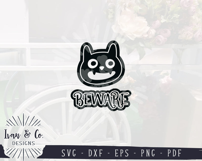 Beware SVG Files | Cute Cat Svg | Halloween Svg | Kitten Svg ...