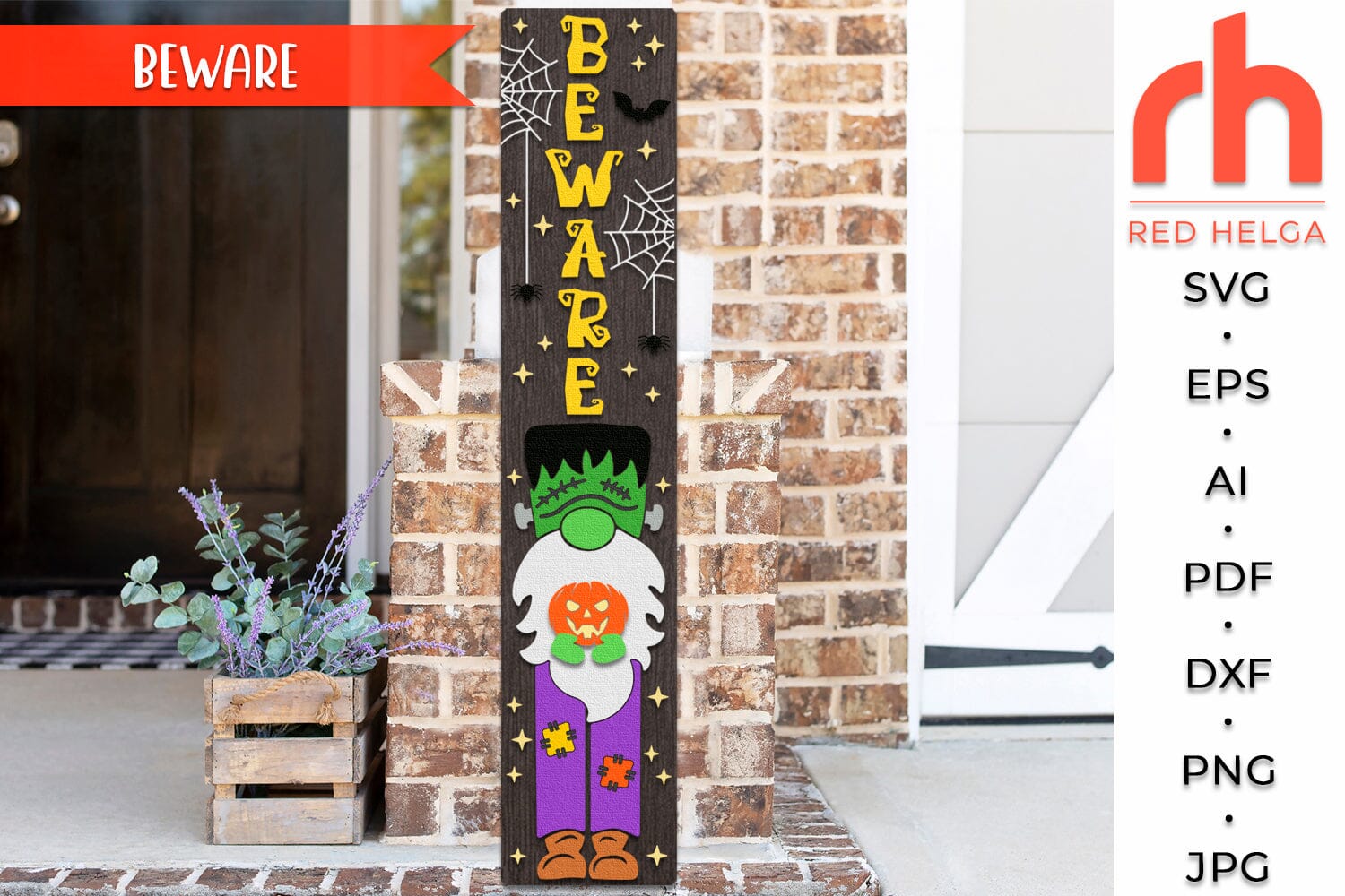 Beware Halloween Sign Clip Art