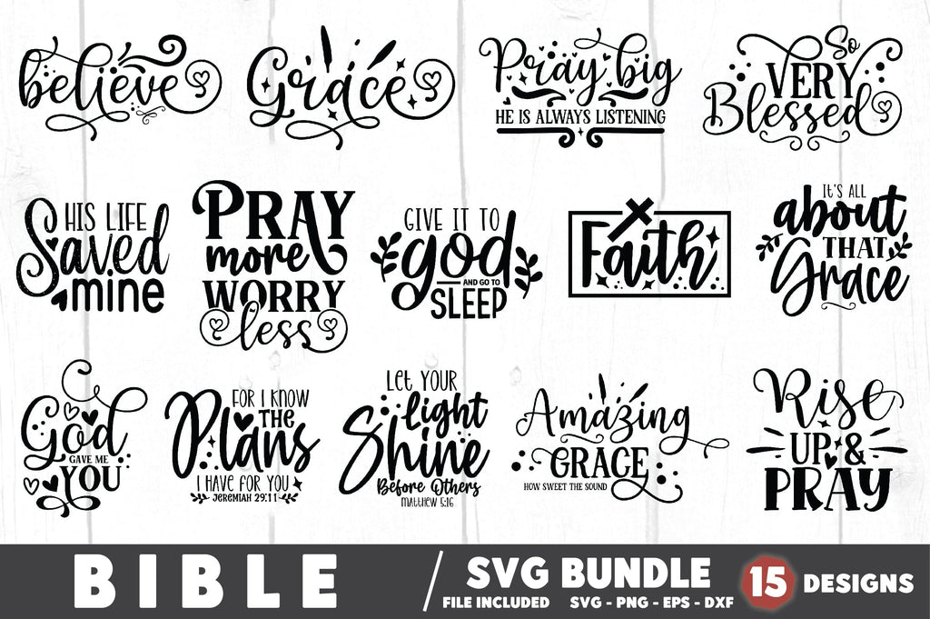 Bible SVG Bundle - So Fontsy