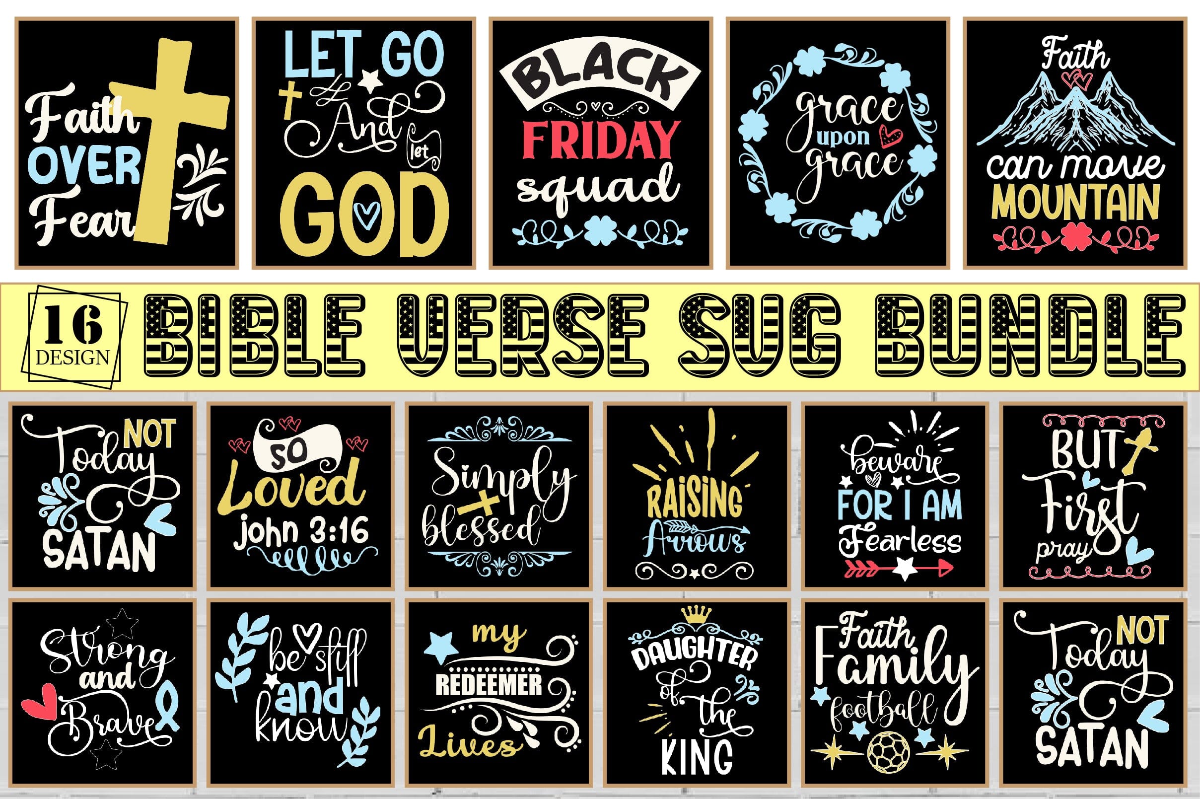 Bible Verse Svg Bundle - So Fontsy