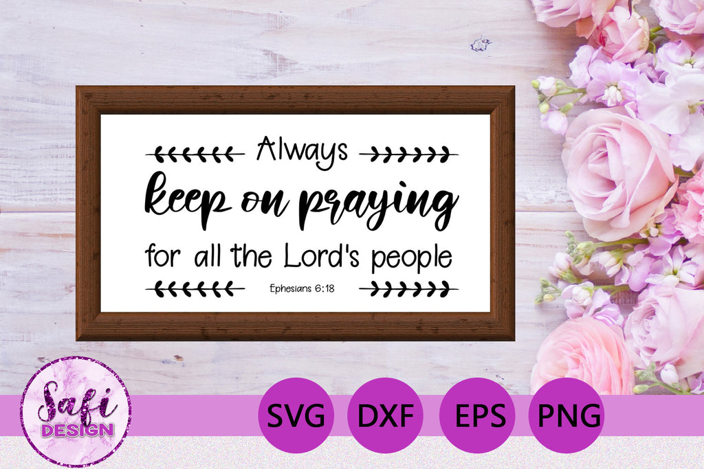 Bible Verses about Prayer Cut File Bundle - So Fontsy