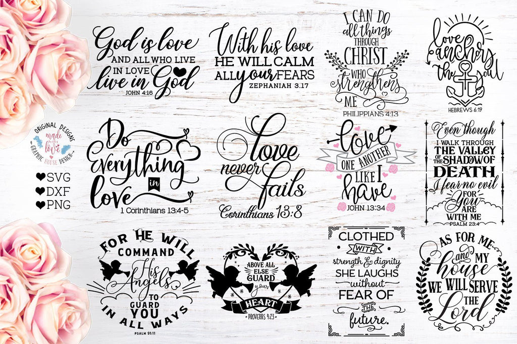 Bible Verses Bundle - So Fontsy