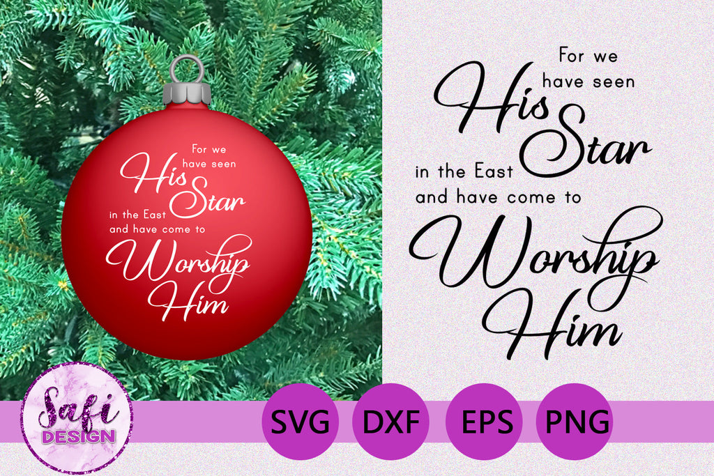 Bible Verses for Christmas Ornaments - SVG - So Fontsy