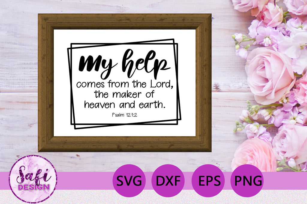 Bible Verses of Help Cut File Bundle - So Fontsy