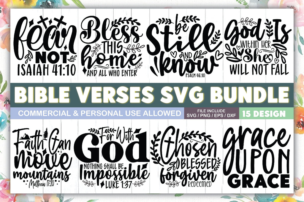 Bible Verses SVG Bundle - So Fontsy