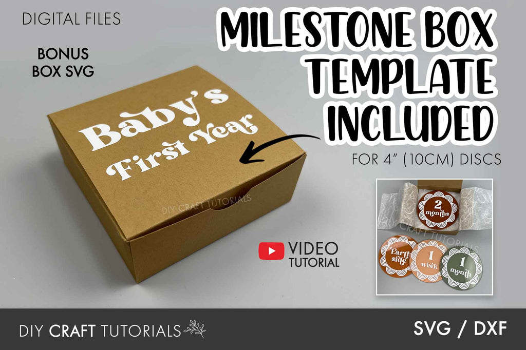 BIG Baby Milestone Disc SVG Bundle - So Fontsy