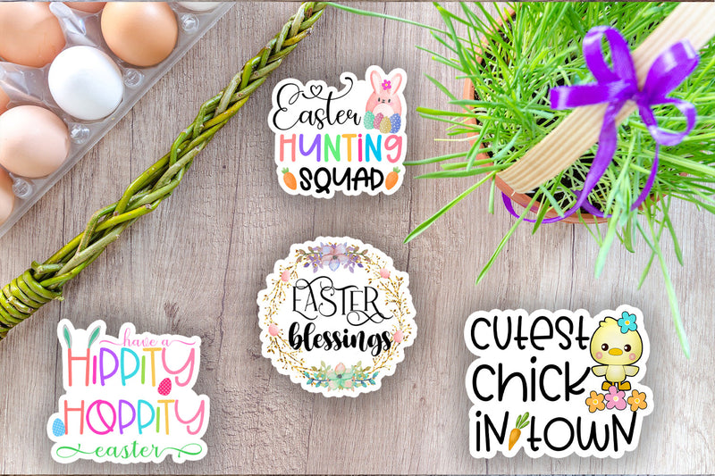 Big Easter Stickers Bundle - So Fontsy