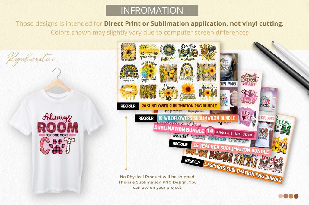 Big Sublimation Bundle|HUGE Sublimation Bundle - 500 DESIGNS - So Fontsy
