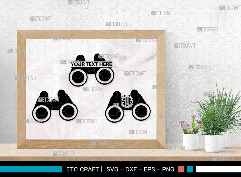 Binoculars Monogram, Binocular Silhouette, Binocular SVG, Eye Spy Svg ...