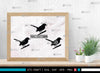 Bird Monogram, Bird Silhouette, Bird SVG, Parrot Svg, Sparrow Svg ...