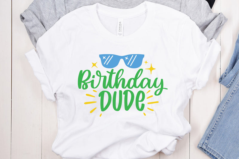 Birthday Dude SVG Cut File - So Fontsy
