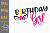 Birthday Girl Unicorn Head SVG, PNG, DXF Digital Files Include - So Fontsy