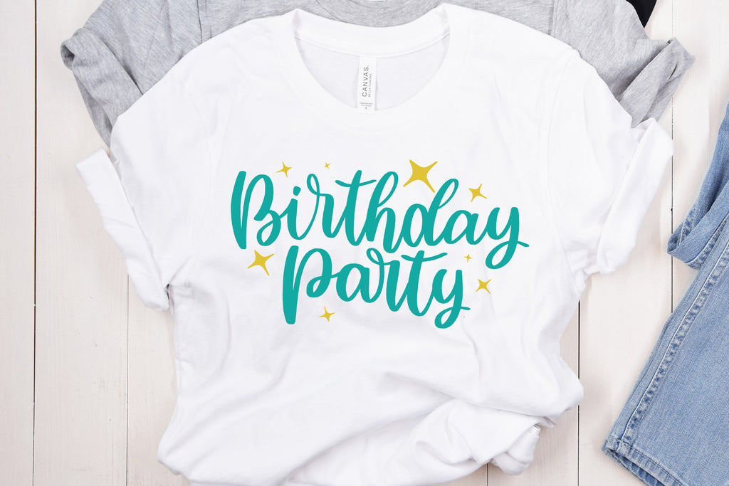 Birthday Party SVG Cut File - So Fontsy