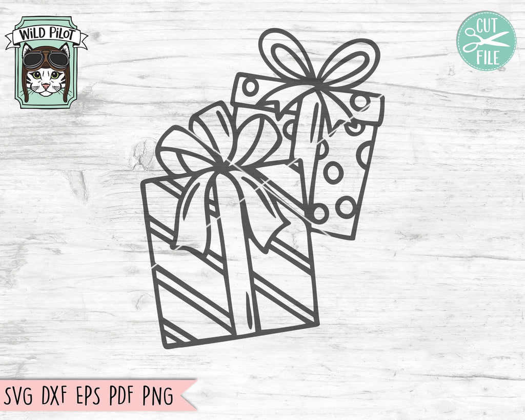Birthday Presents SVG file, Christmas Presents SVG, Happy Birthday SVG ...