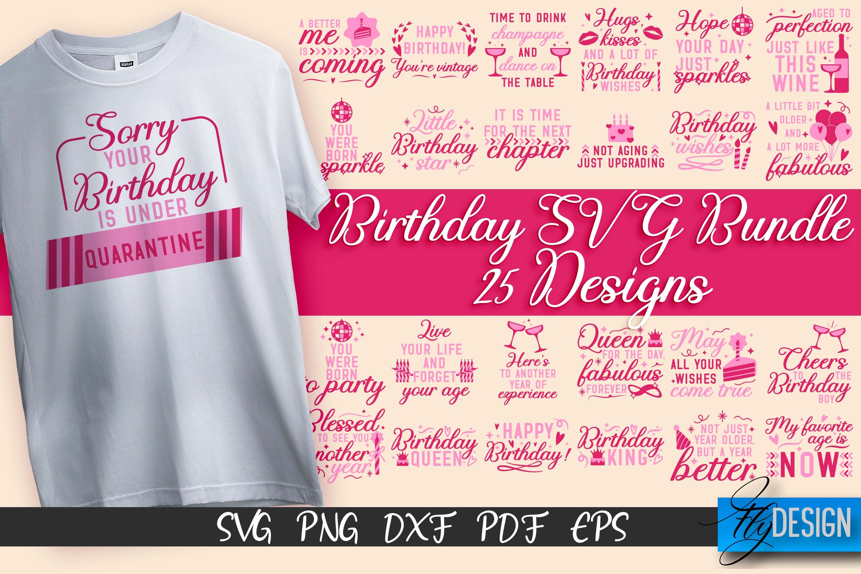 Birthday SVG Bundle | Happy Birthday Quotes SVG Design | Happy Days SVG ...