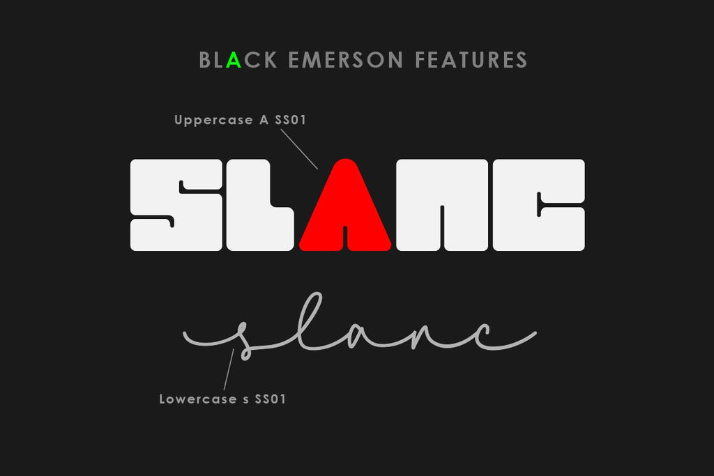 Black Emerson Font | So Fontsy