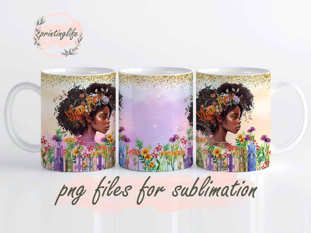 Black Girl Magic Motivation Design , Black Girl Magic Mug Wrap, You Are ...