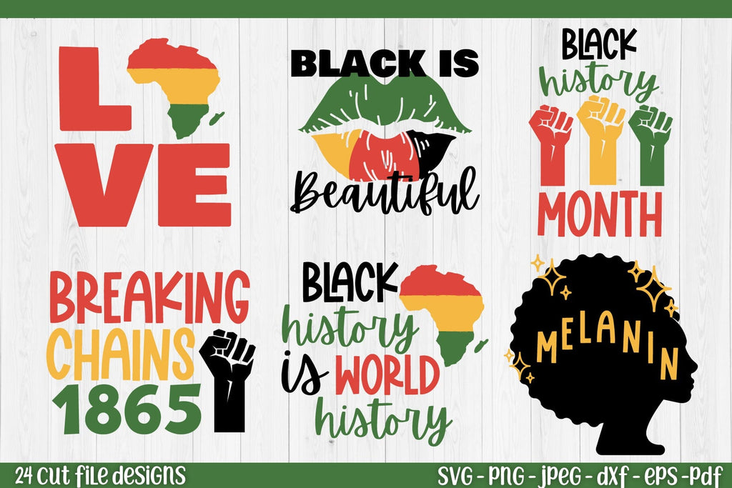 Black History Month SVG Bundle | Juneteenth SVG Cut File - So Fontsy