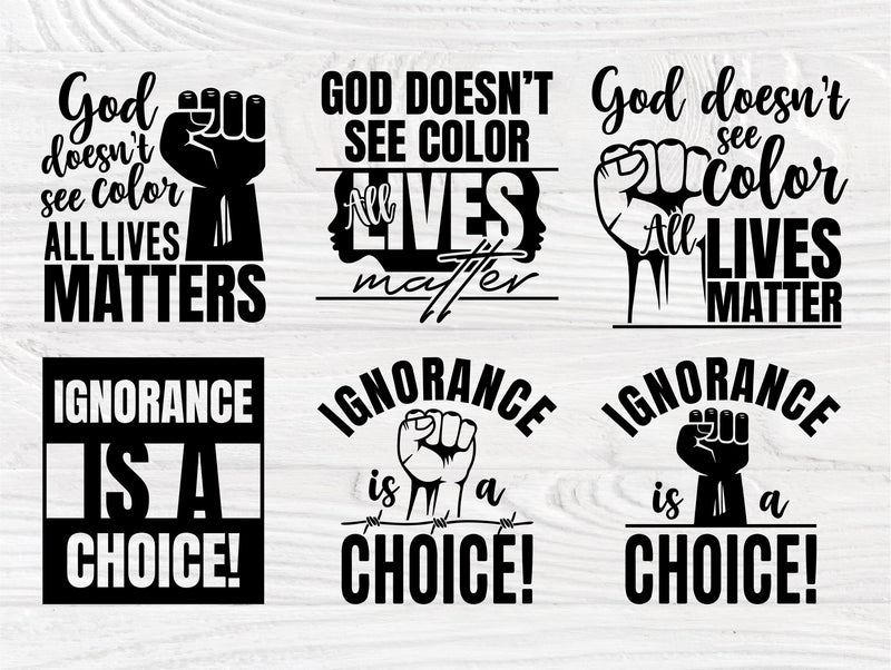 Black Lives Matter SVG, Life Matter, Svg Cut Files - So Fontsy