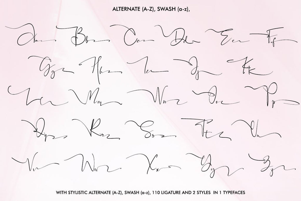 Black Pink Signature - So Fontsy