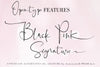 Black Pink Signature - So Fontsy
