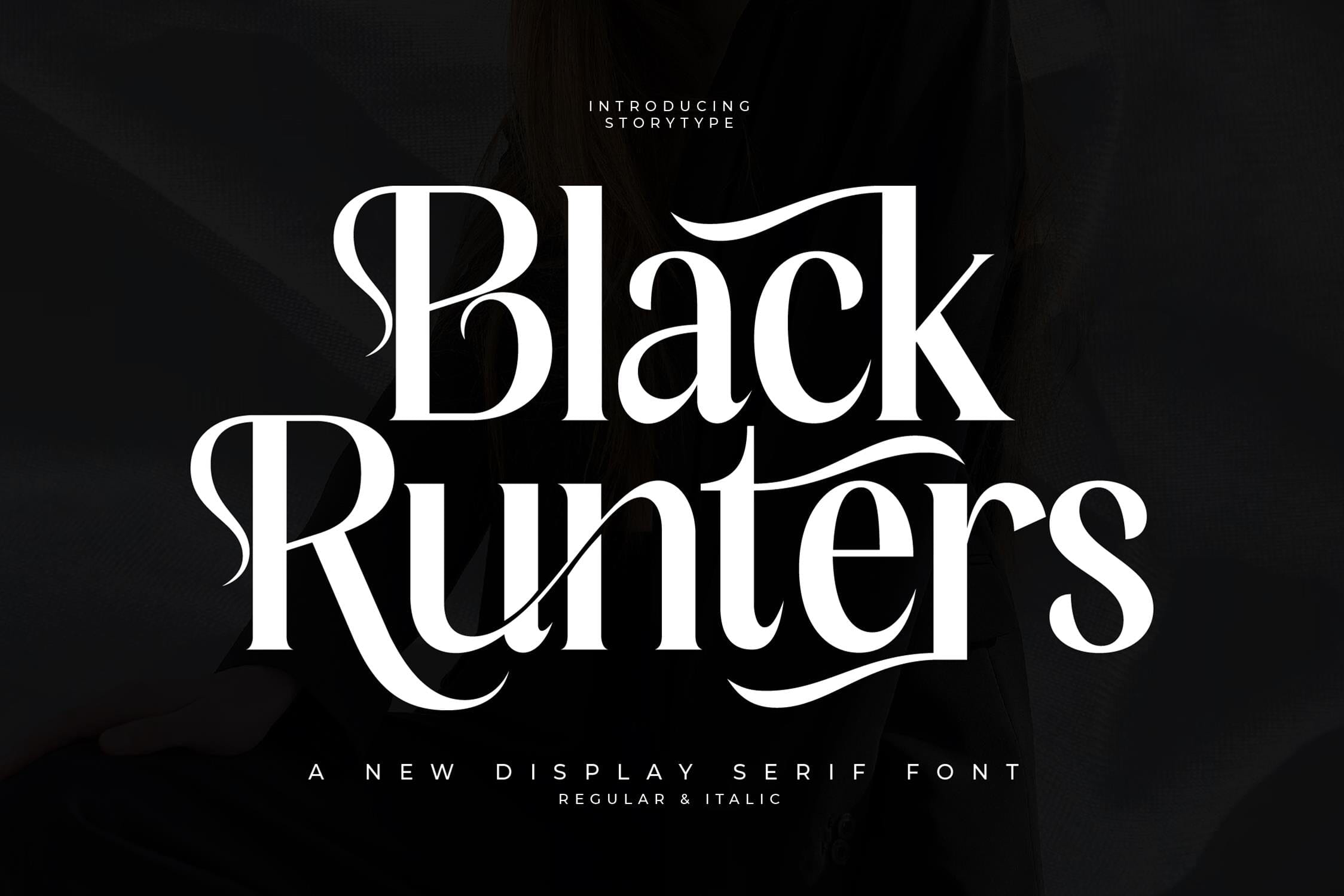 Black Runters Typeface - So Fontsy