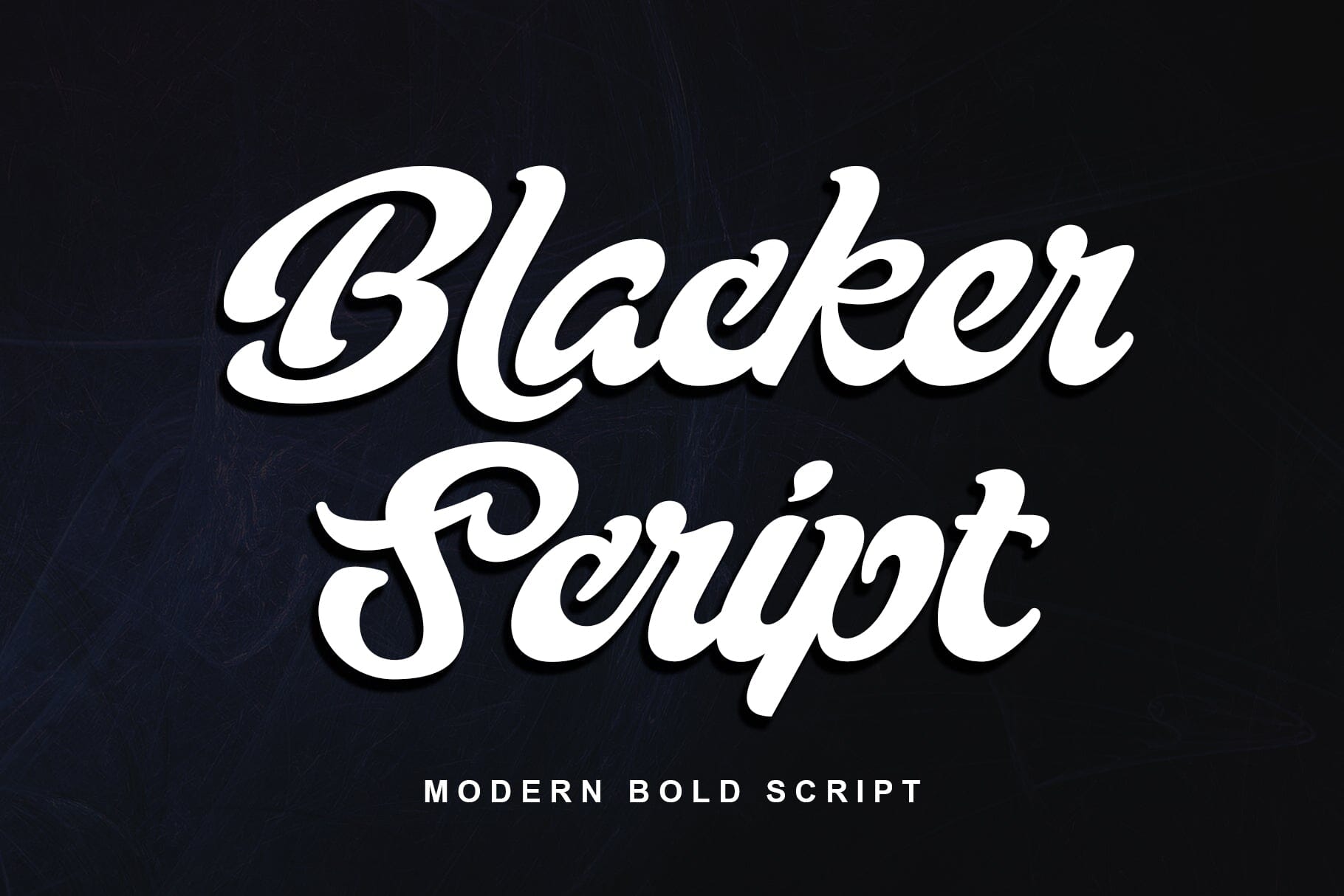 Blacker Script - So Fontsy