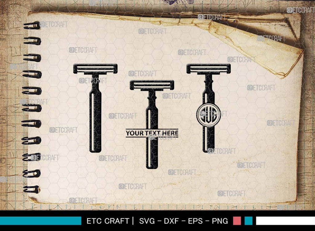 Blade Razor SVG Bundle, Blade Razor Silhouette, Shaving Razor Svg ...