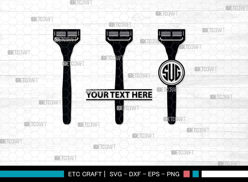 Blade Razor SVG Bundle, Blade Razor Silhouette, Shaving Razor Svg ...