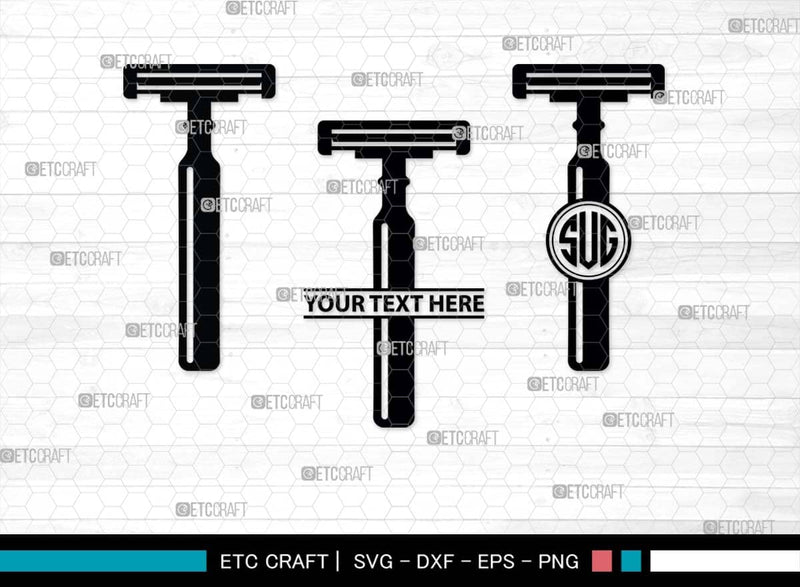 Blade Razor SVG Bundle, Blade Razor Silhouette, Shaving Razor Svg ...