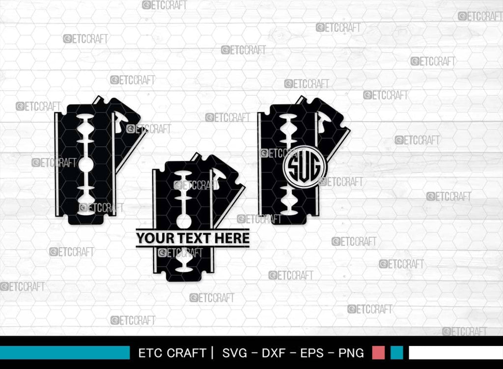 Blade Razor SVG Bundle, Blade Razor Silhouette, Shaving Razor Svg ...