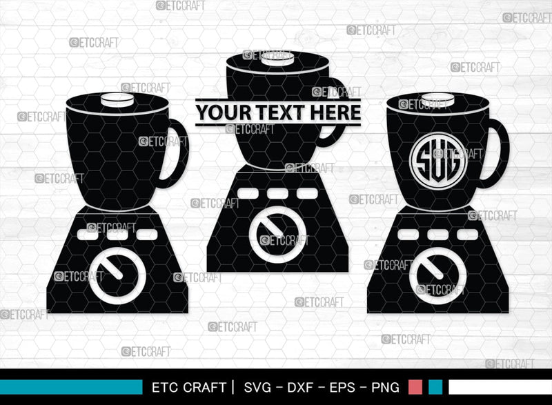 Blender Monogram, Blender Silhouette, Blender SVG, Stand Mixer Svg ...