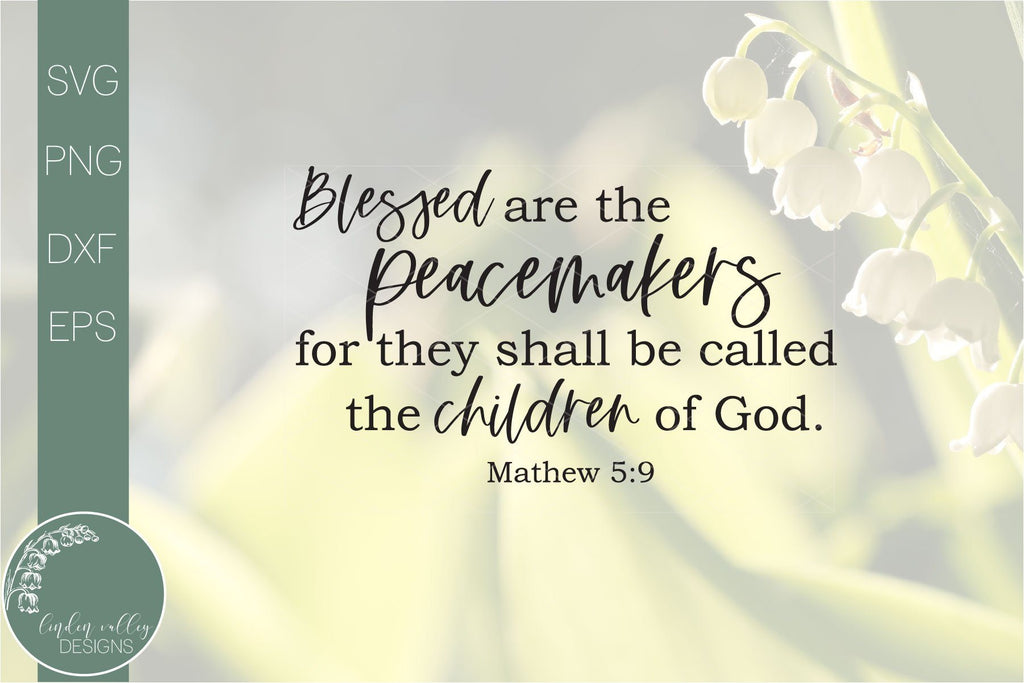 Blessed Are The Peacemakers Svg-Religious Svg - So Fontsy