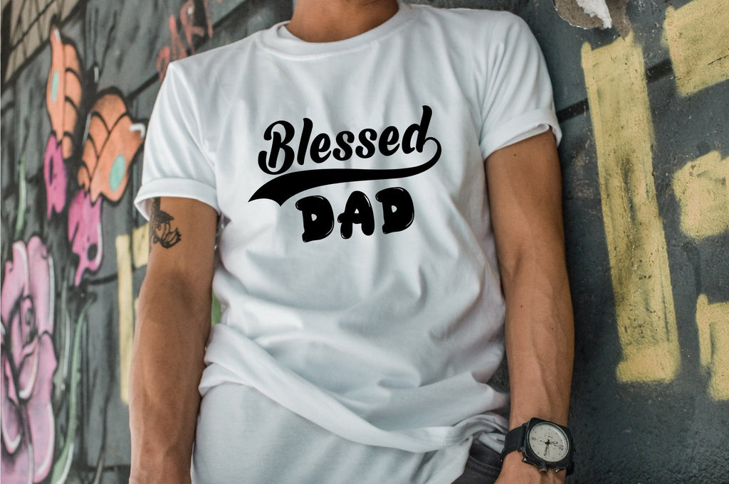 blessed dad svg - So Fontsy