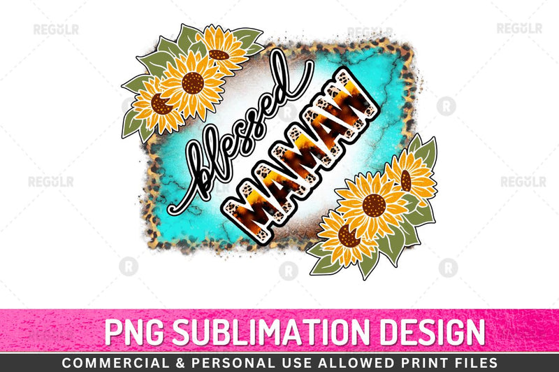 Blessed mamaw Sublimation Design - So Fontsy