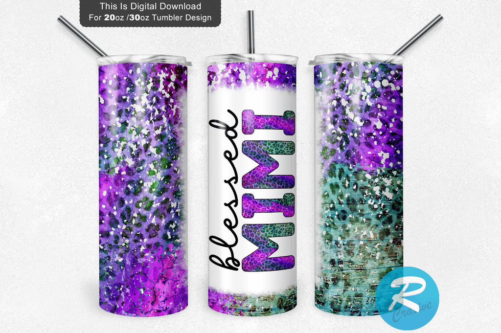 Blessed mimi 20 oz / 30 oz Tumbler PNG - So Fontsy
